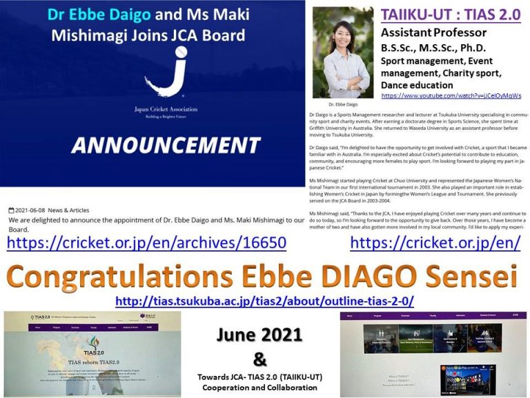 Ebbe Daigo Sensei joins JCA (Japan Cricket Association) Board | TIAS2.0